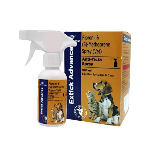 EXTICK ADVANCE ANTI-TICK AND FLEA SPRAY FOR CATS AND DOGS 100 ML – Paw Meds